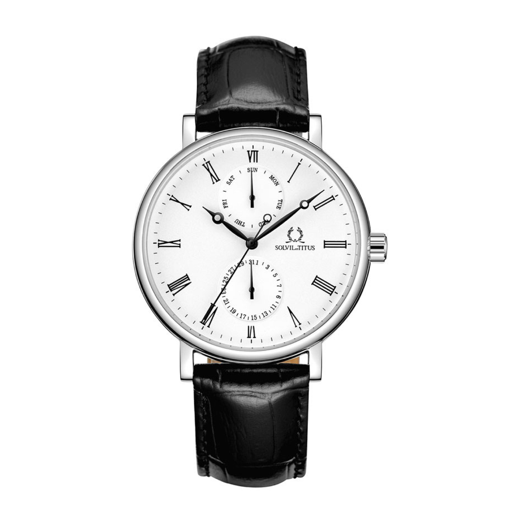 Classicist Multi-Function Quartz Leather Men Watch W06-03198-001 ...