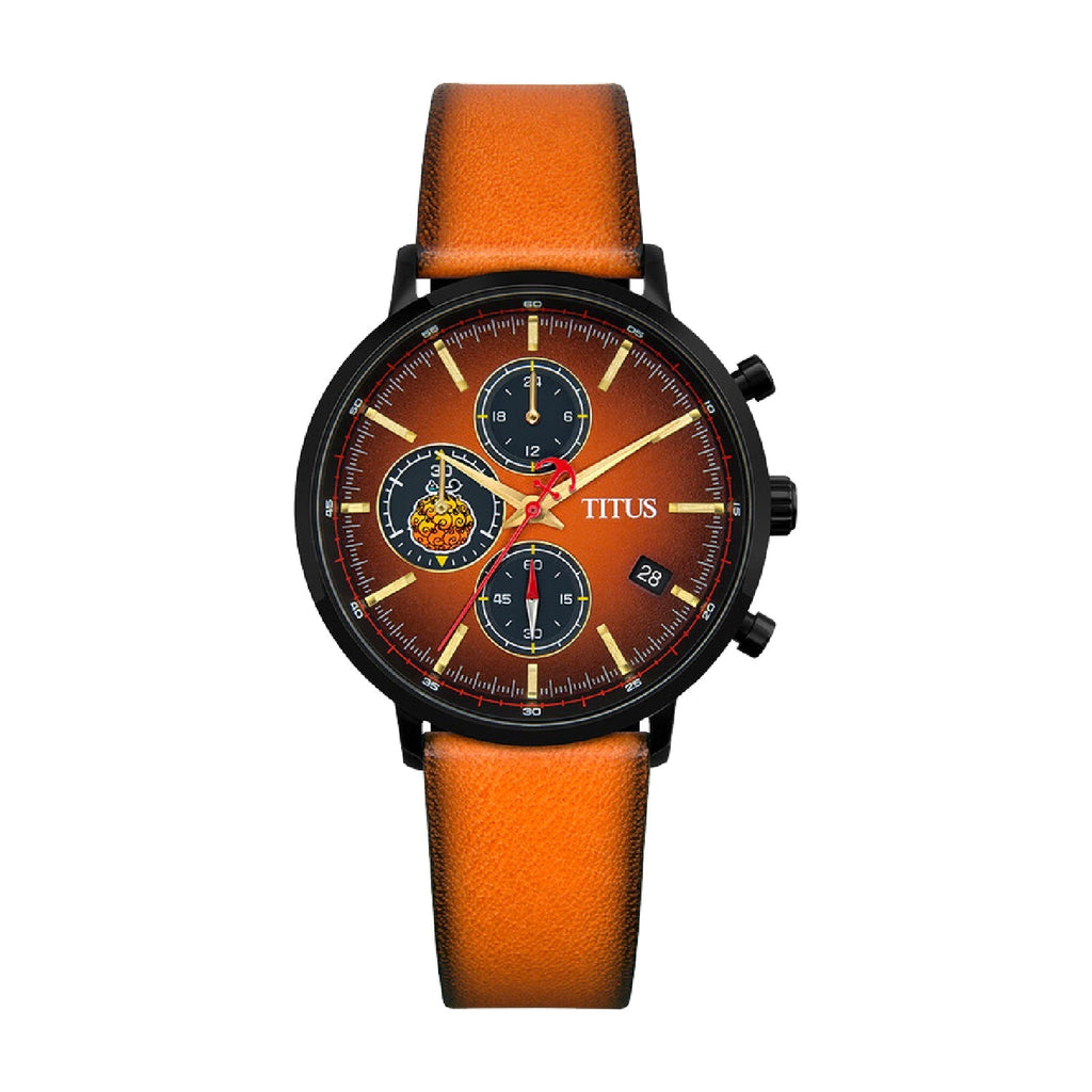 Solvil et Titus x One Piece "Ace" Interlude Chronograph Quartz Leather ...